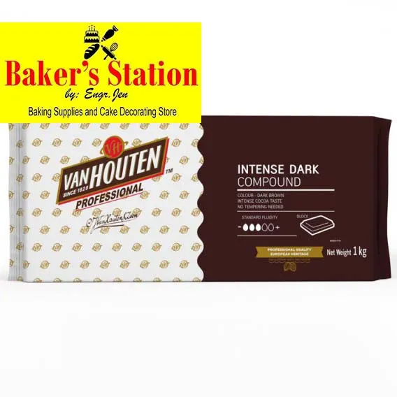 Intense Dark Compound Van Houten Professional Block 1kg (pls read ...