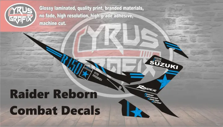 RAIDER 150 COMBAT GLOSSY DECALS | Lazada PH