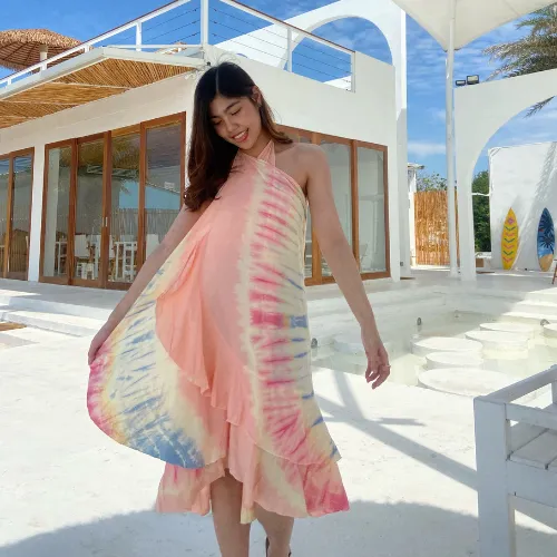 PATCHY.BKK- กระโปรงพันทำเป็นชุดเดรสได้ ใส่ได้ 2 แบบ | Lazada.co.th