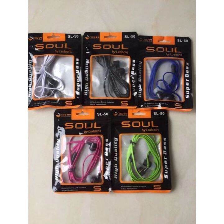 EARPHONE SOUL SL-50 WITH MIC BEST QUALITY | Lazada PH