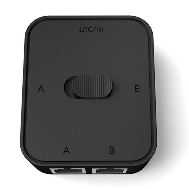 CUE 2 Ports LAN HUB 2 in 1 Out 1 in 2 Out RJ45 CAT6 Splitter Selector ...