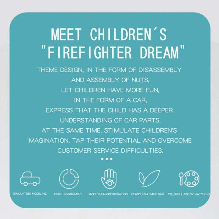 Fire Truck Board Toddler Wooden Fire Truck Busy Board Montessori Toys ...