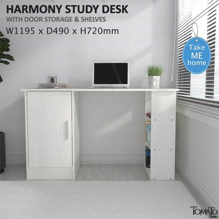 Study Table / Study Desk / Home Office Desk / Meja Belajar Kayu / Meja ...