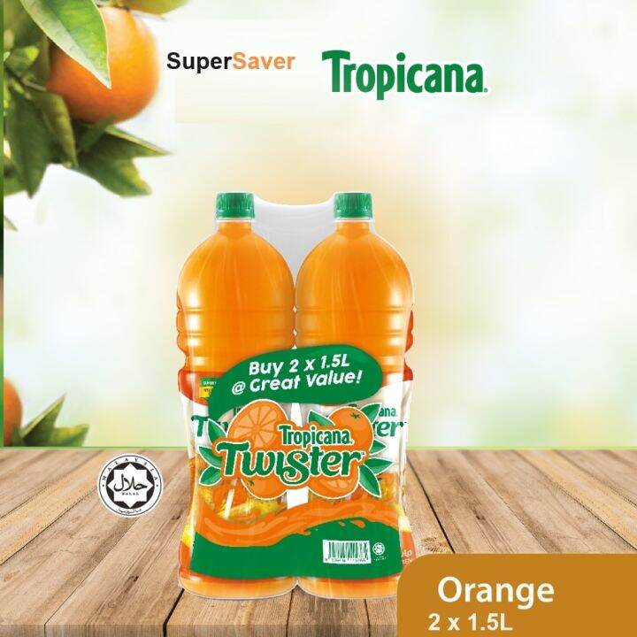 Tropicana Twister Sealed Twin Pack Or/or 2 x 1.5L | Lazada