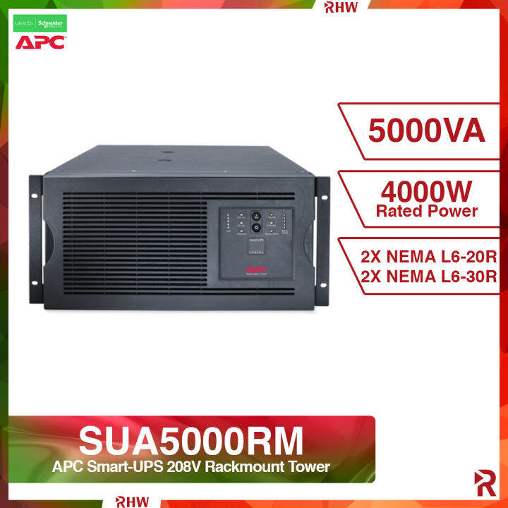 APC SUA5000RM Smart-UPS 5000VA 208V Rackmount/Tower New Intelligent ...