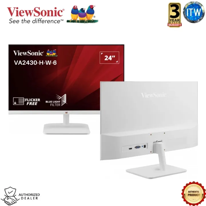 Viewsonic VA2430-H-W-6 | 1080p | SuperClear® VA panel | 24 Full HD ...