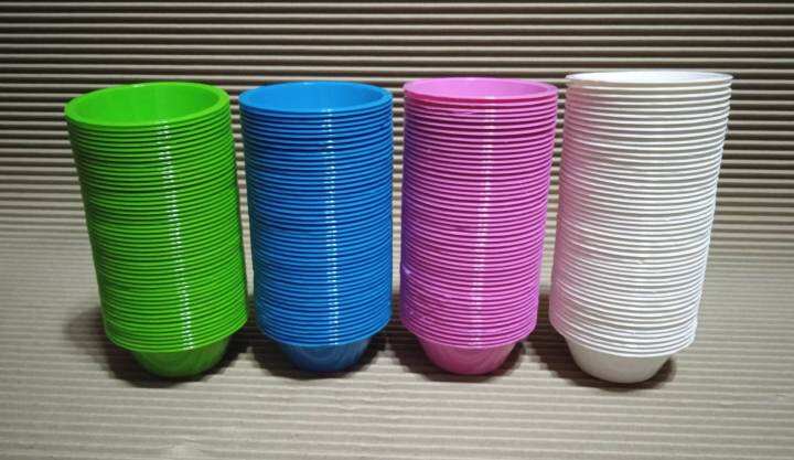 ( 50 pcs / 100 pcs) /Set Plastic Puto Cups S-M-L-XL /Soy Sauce ...
