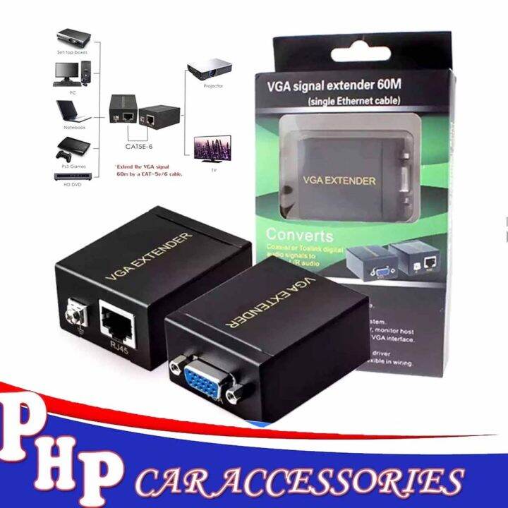 Immediate delivery VGA Signal Extender 60M Amplifier Signal RJ45 CAT ...