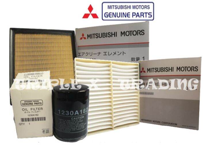 COMBO Mitsubishi Engine Oil Filter / AC Cabin Filter / Engine Air ...