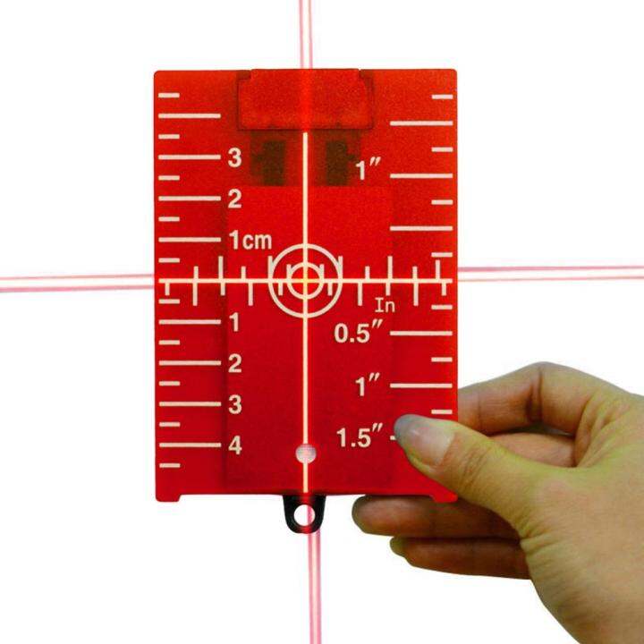 Magnetic Line Beam Laser Level Target Vertical/Horizontal Inch/cm ...