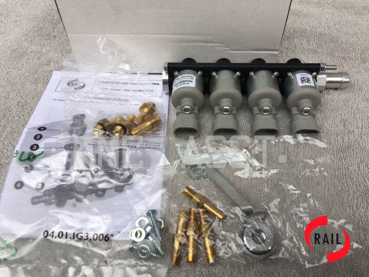 หัวฉีดแก๊ส ยี่ห้อ Rail รุ่น Rail Horizon IG3 (E2) 2 ohm แบบ 4 สูบ ของ ...