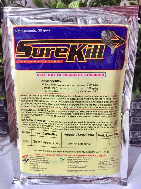 Surekill Molluscicide 35gms | Lazada PH