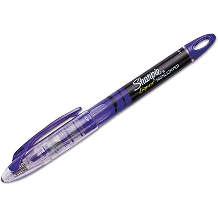 Sharpie Liquid Highlighter Assorted Colors Chisel Tip per piece53w ...