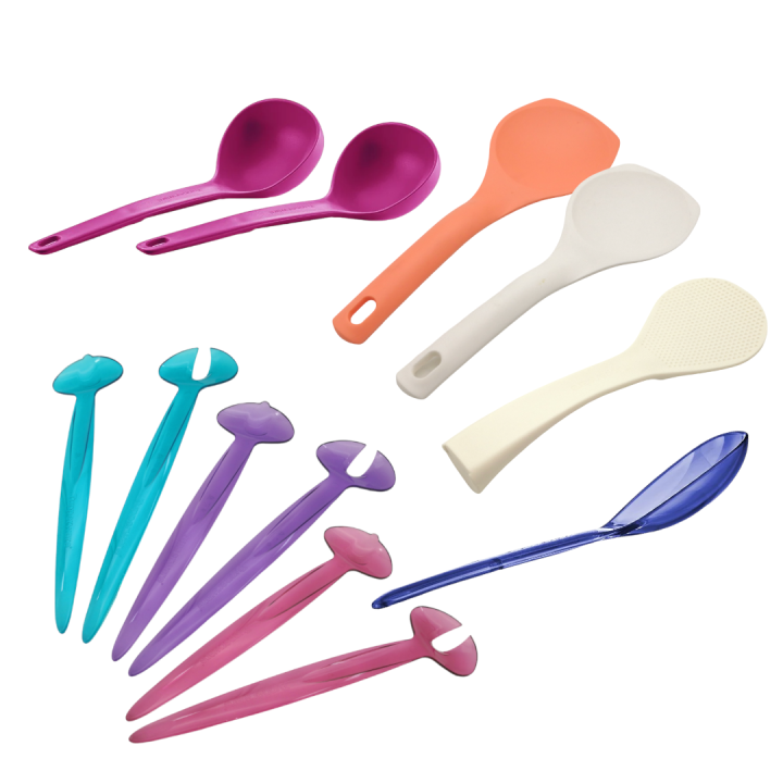 Tupperware Crystalline Serving Spoon/Rice Spoon/Fork & Spoon/Serving ...