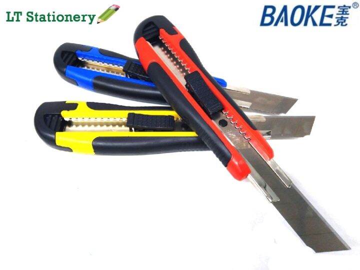 Baoke Utility Knife Large Cutter Blade 18mm Wide Blade | Lazada PH