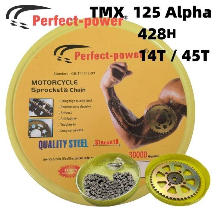 Perfect Power Sprocket Chain Set Honda TMX 125 Alpha 155 Supremo 150 ...