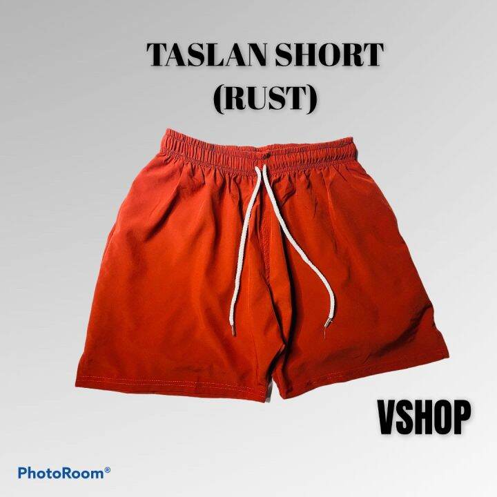 TASLAN SHORT PLAIN UNISEX ( WAISTLINE 24 fit to 36 ) lengths 15 inches ...