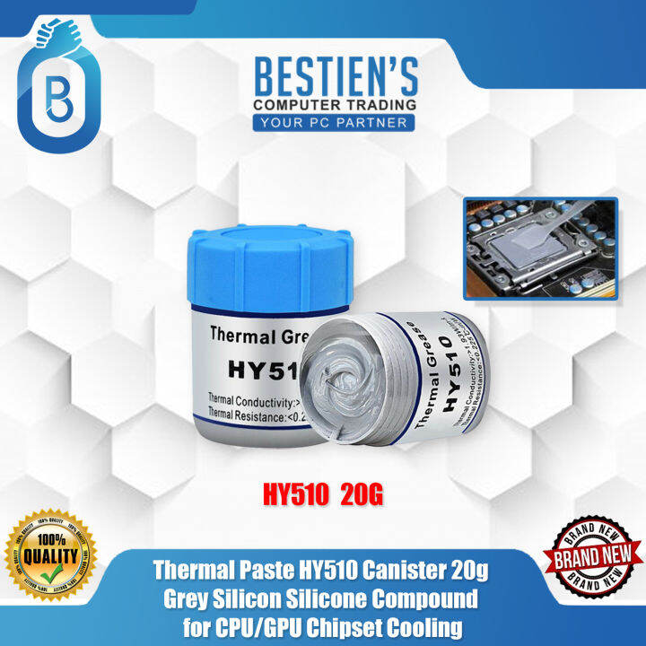Thermal Paste HY510 Canister 20g, Grey Silicon Silicone Compound, for ...