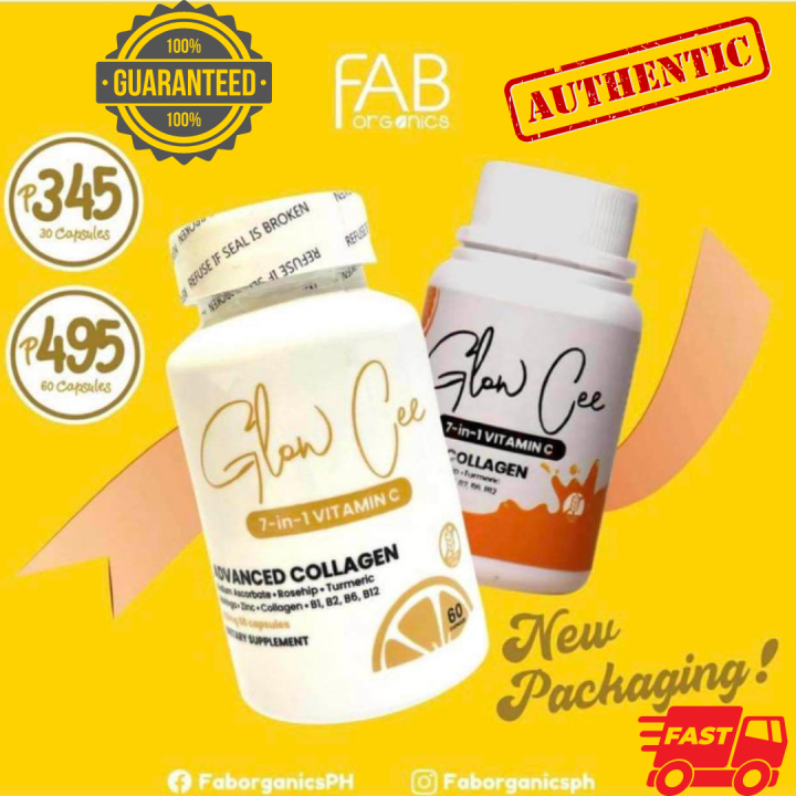 Glow Cee Vit C Sodium Ascorbate Collagen Rosehip Turmeric Moringa B1 B2 ...