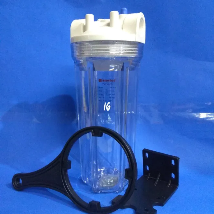 housing filter air 10'' Nano, 1/2, 3/4 (HARGA UNTUK 1 buah,lengkap dengan baut,bracket dan kunci ...