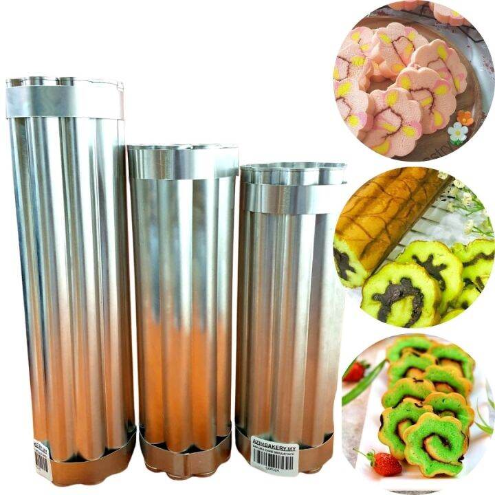 Acuan Kek Gulung Sakura | Acuan Swiss Roll Bahulu Gulung | Acuan Kek ...