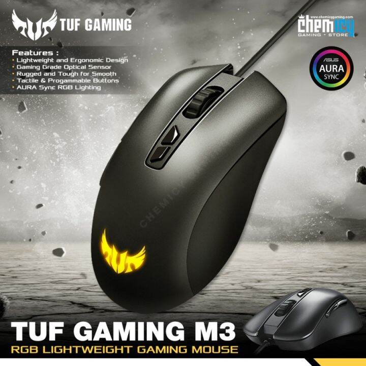 Asus TUF M3 RGB Ergonomic Gaming Mouse | Lazada Indonesia