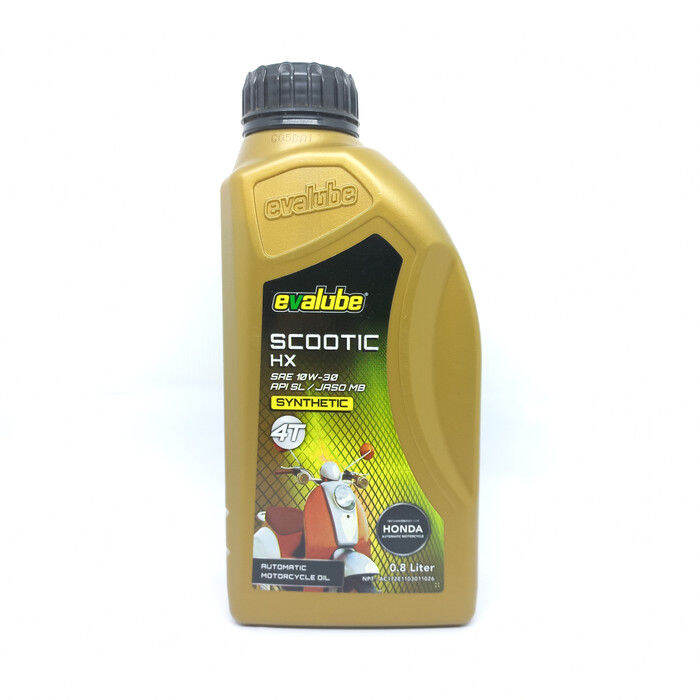 Oli Evalube Scootic Gold HX 800ml Oil Mesin Motor Matic Universal 0.8L ...