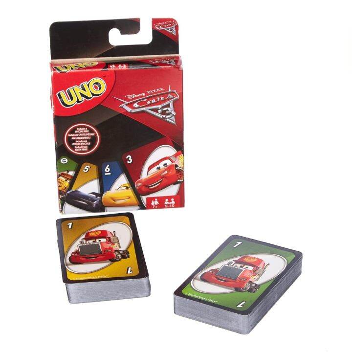 การ์ดเกม UNO ลายลิขสิทธิ์แท้ Disney PIXAR CARS เกมอูโน่ UNO Card Game ...