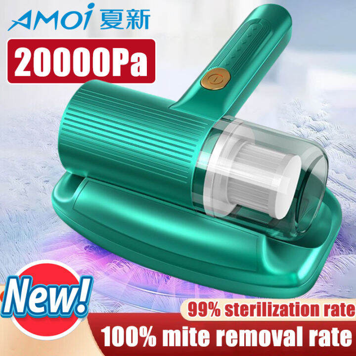 AMOI 2023 Dust Mite Vacuum Cleaner 20000pa Large Suction Mite Remover Rechargeable Handheld ...