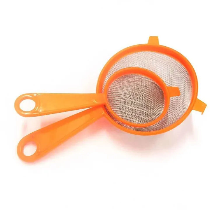 Tea CUP Filter Mesh Tea Strainer Mini Kitchen Tool Retro orange color ...