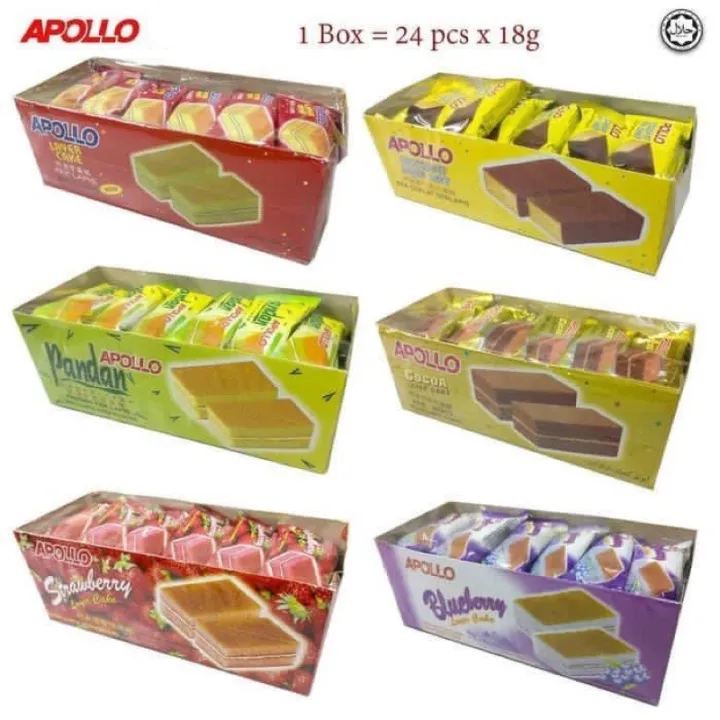 Apollo Layer Cake 18g x 24pcs | Lazada