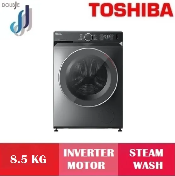 TOSHIBA 9.5KG Front Load Inverter Washer Washing Machine TW-BK105G4M with Ultra Fine Bubble UFB ...