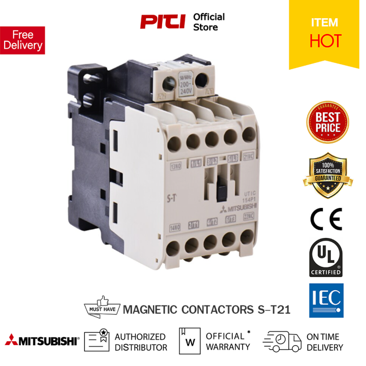 Mitsubishi Magnetic Contactor S-T21 200-240VAC ต้องที่ PITIGROUP | Lazada.co.th