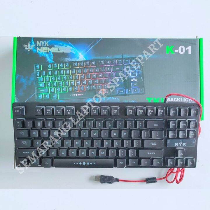 NYK K01 Keyboard Gaming Tkl Legion K-01 Rgb Nyala Backlight External | Lazada Indonesia