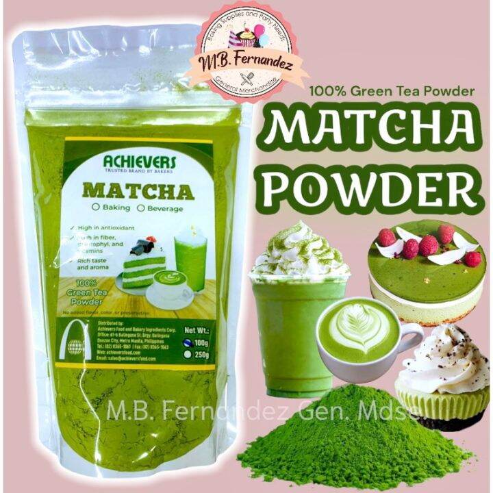 ∏ Matcha Powder (Achievers) 100g for baking | Lazada PH