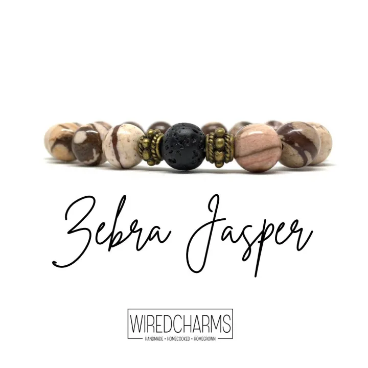 Zebra Jasper 10s Bracelet | Lazada PH