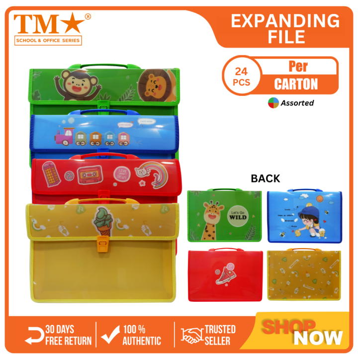TM Expanding File Long with Handle and Design Assorted x 24 pcs | Lazada PH