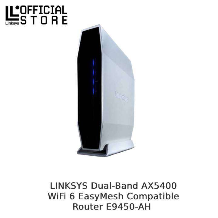 LINKSYS Dual-Band AX5400 WiFi 6 EasyMesh Compatible Router E9450-AH ...