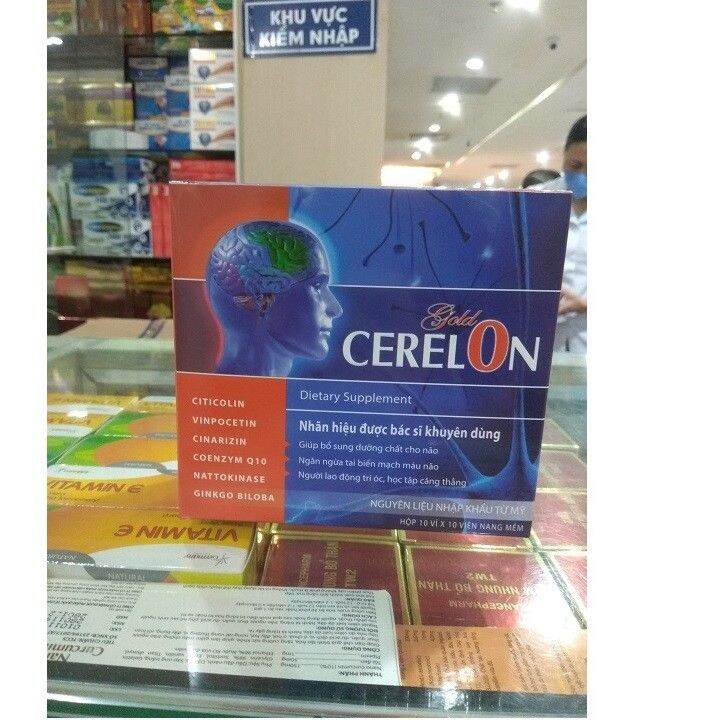 Thuoc bổ não Merck USA Pharma Cerelon Gold - Hỗ trợ tăng cường lưu ...