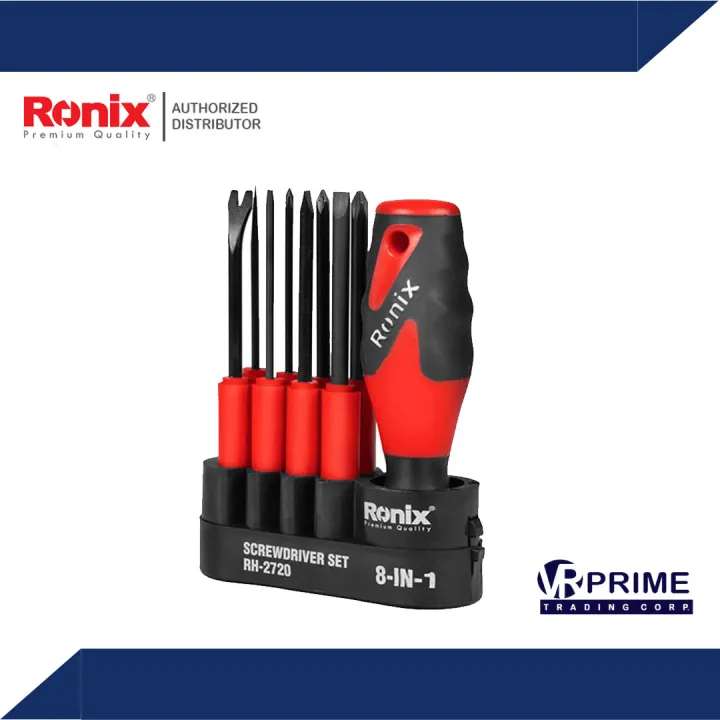 Ronix by VR Prime - 8-in-1 Screwdriver Set (RH-2720) | Lazada PH