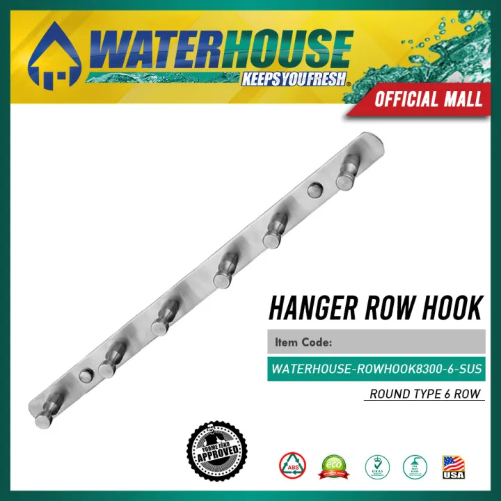 Waterhouse 6 Hanger Row Hook Stainless 304 ROUND SQUARE SOLD PER PIECE ...