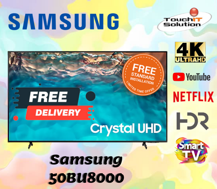[INSTALLATION] SSAM SUNG 50" 50BU8500 Crystal UHD BU8500 SMART TV UA50BU8500KXXM (1-14 days ...