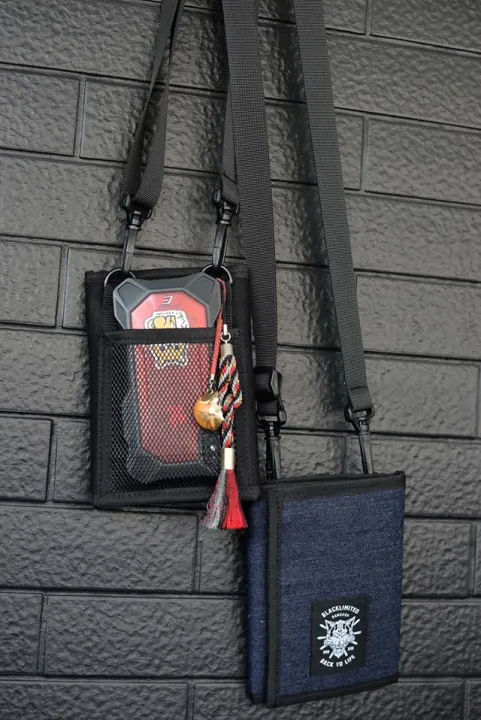 Black String Wallet (Passport Wallet) | Lazada.co.th