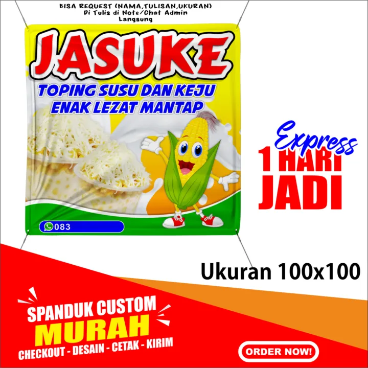 Spanduk JASUKE, Banner JASUKE Ukuran 100X100 cm ( Bayar Ditempat ...