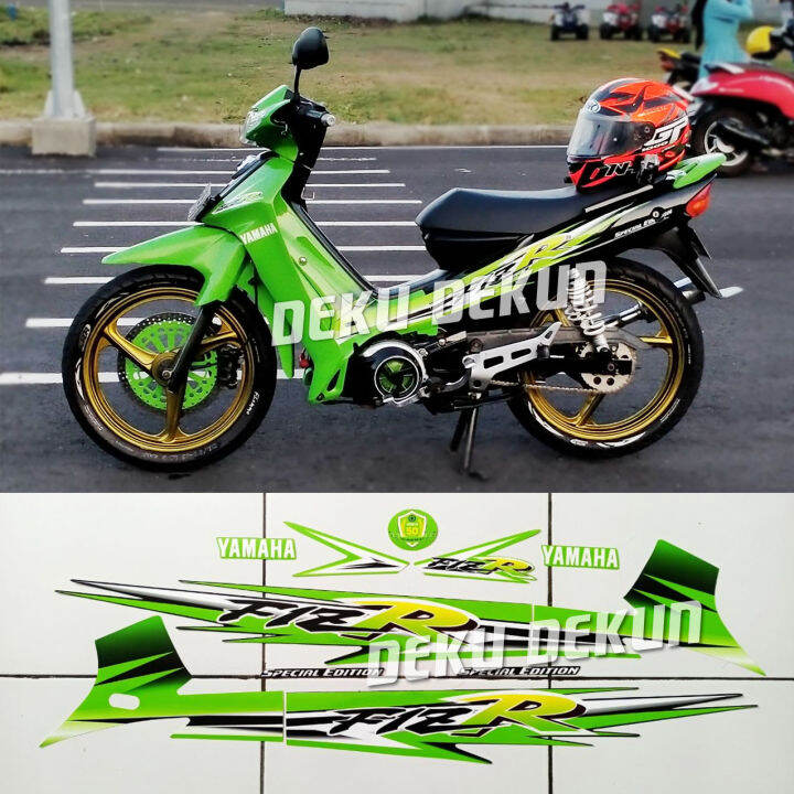 striping fiz r striping fizr variasi hijau tahan vernis stiker sudah ...