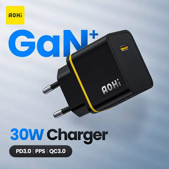 【Fire New】 AOHI Type C Fast Charger 30W PD Quick Charging USB C Charger for iPhone 14 13 12 Pro ...