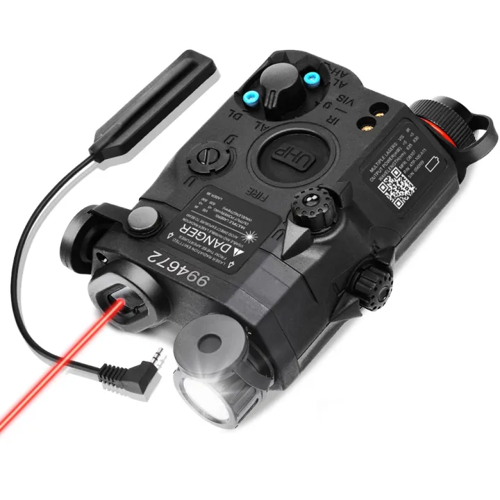 LA-5C PEQ 15 Battery Box Adjustable Red Dot Laser+ Flashlight+ IR Night ...