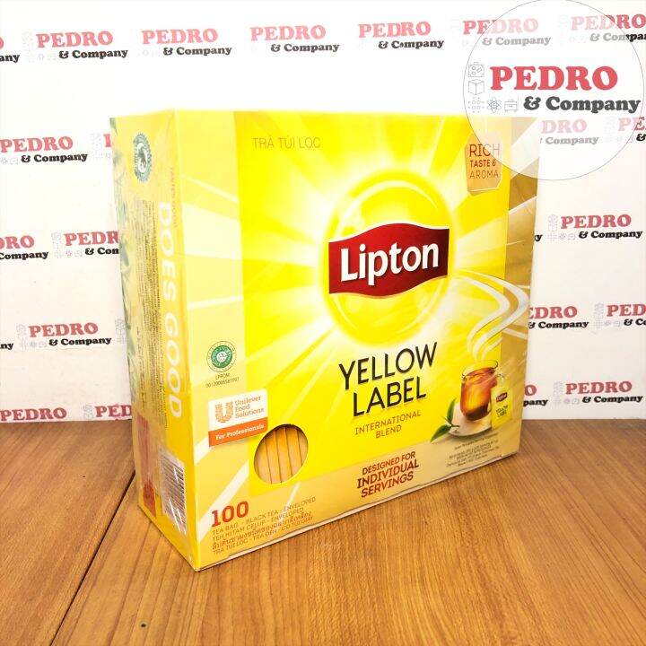 Lipton yellow label black tea enveloped 100 bag 200 gram | Lazada Indonesia