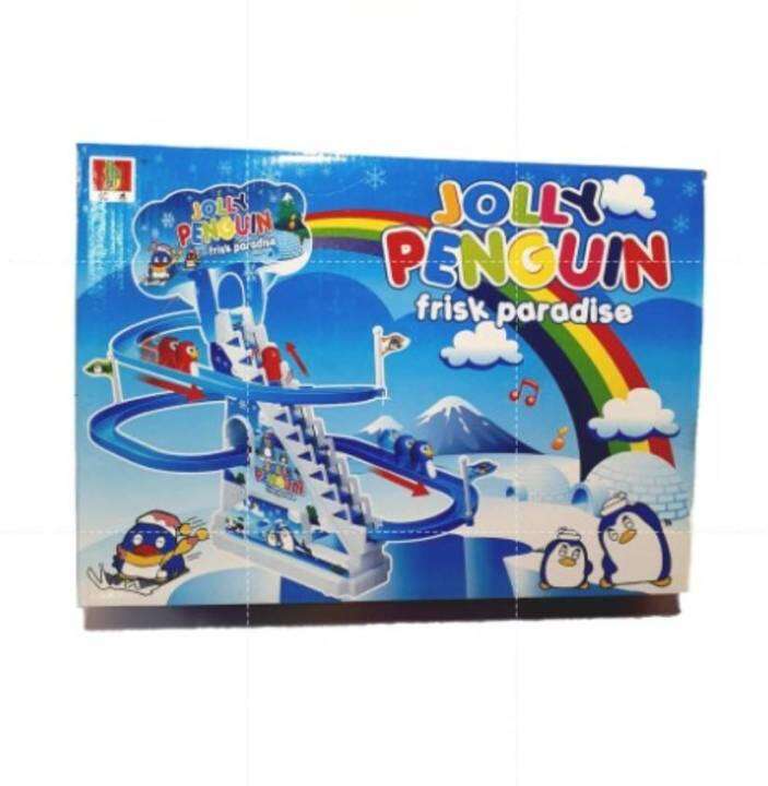 Jolly penguin ของเล่นสไลเดอร์ เพนกวินไต่บันได บันไดสไลเดอร์ เพนกวินวิ่ง ...