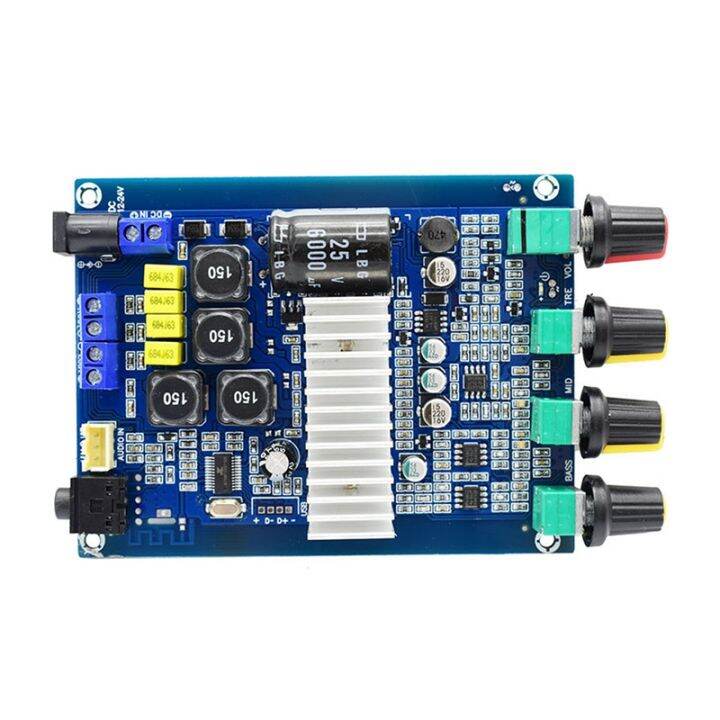 TPA3116D2 Bluetooth 5.0 High-Power 2.0 Digital Home Audio Amplifier Board with Tuning DC 12-24V ...